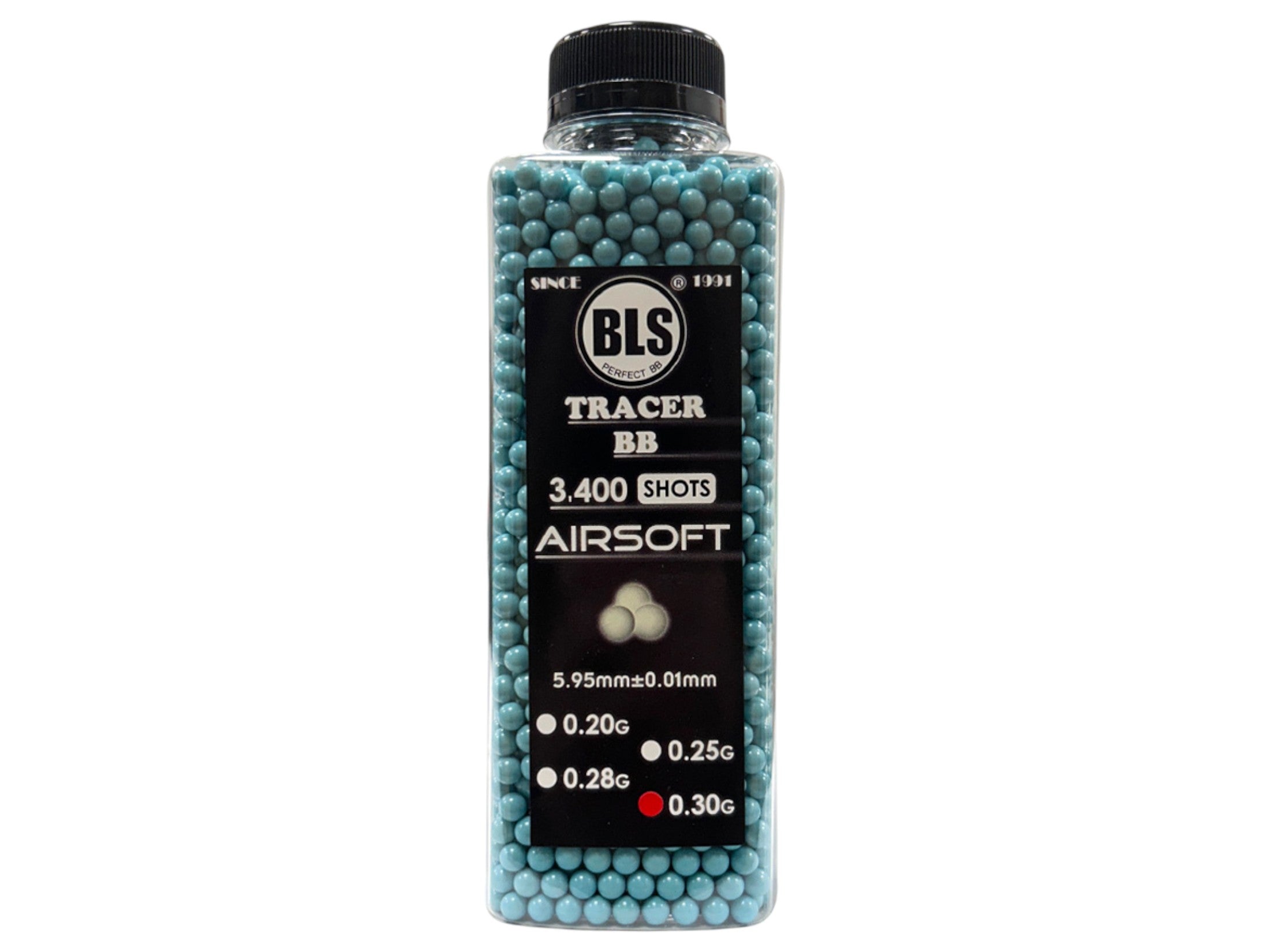 BLS 0.30g Tracers BLUE 3400 bottle – Titan Forge Airsoft