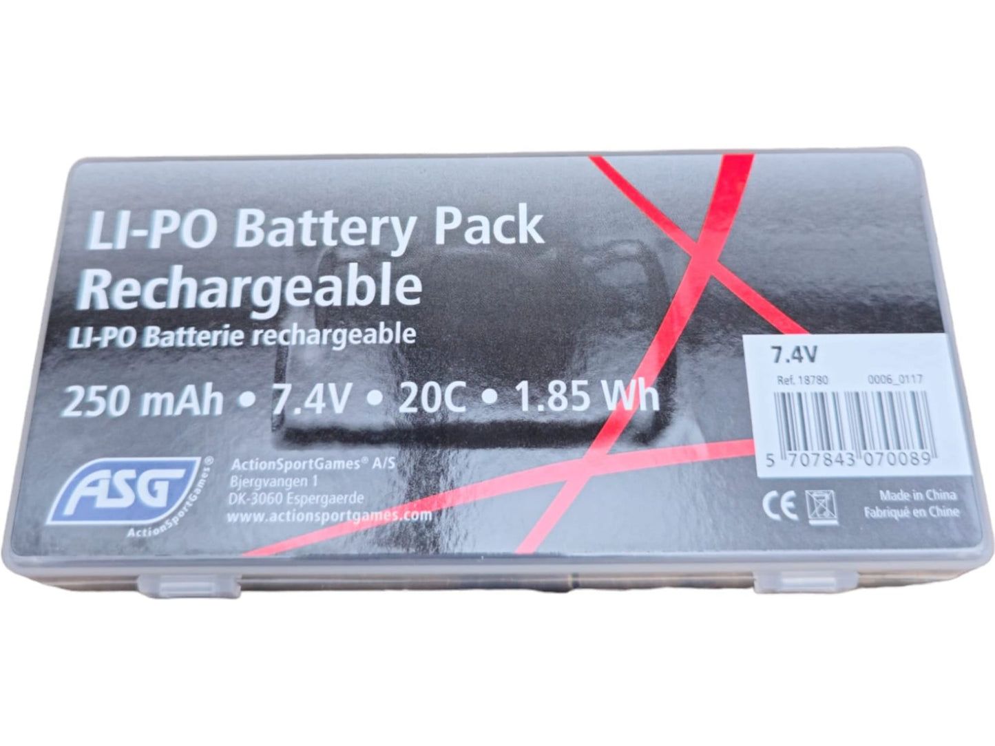 ASG 7.4V 250 mAh 20C Li-Po Battery for HPA engines – Titan Forge Airsoft